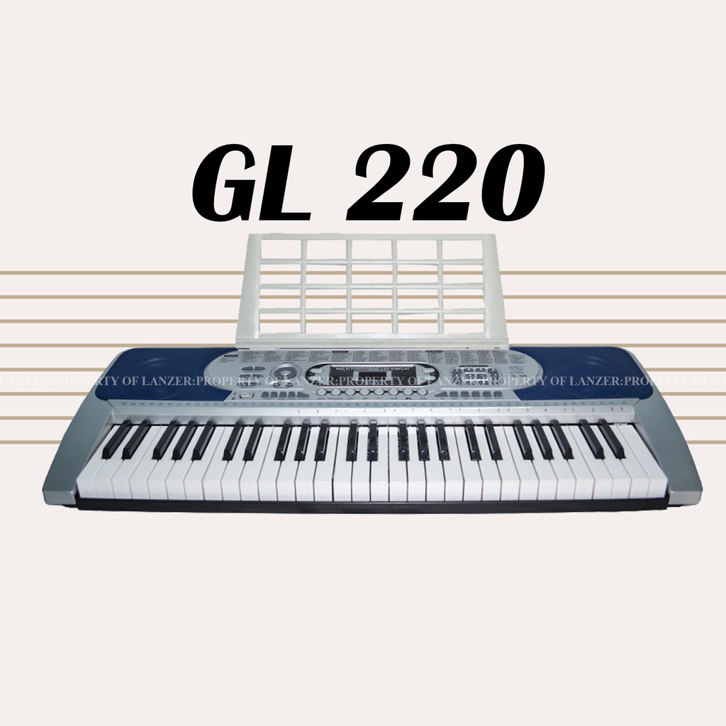 54 Keys Electronic Keyboard Global GL-220 | Shopee Philippines