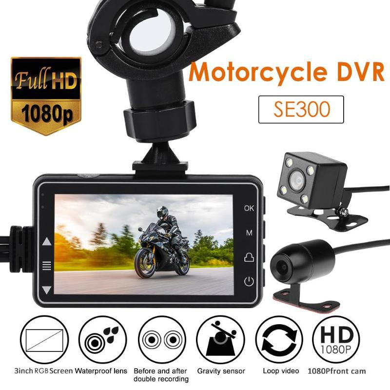 Motorcycle DVR Camera Front+Rear View Motorcycle Dash Cam Video ...