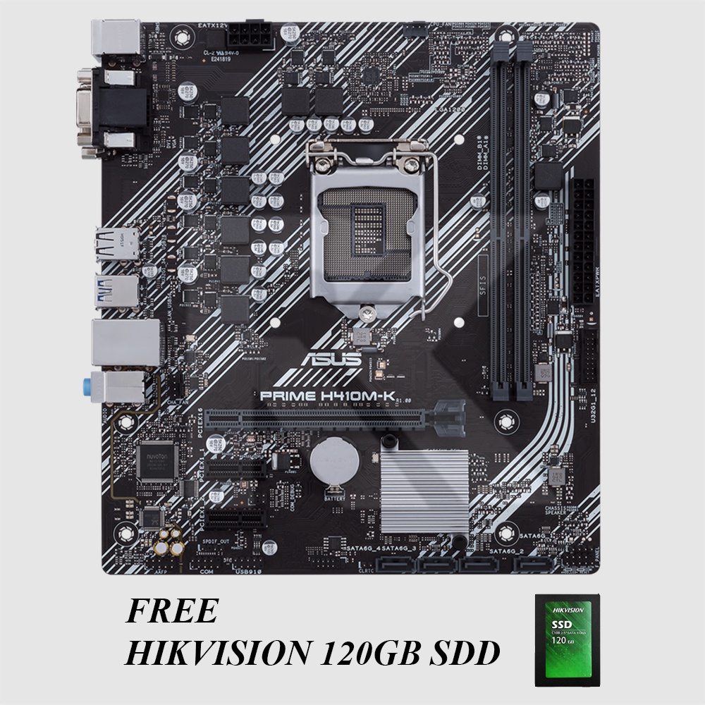 Asus H410M-K Motherboard for Intel LGA1200 10th Generation (Free 2.5 ...