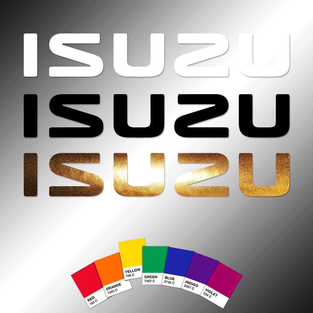 Sticker | 1X Isuzu Logo | Weather Proof Die-cut decal | 6 inches ...
