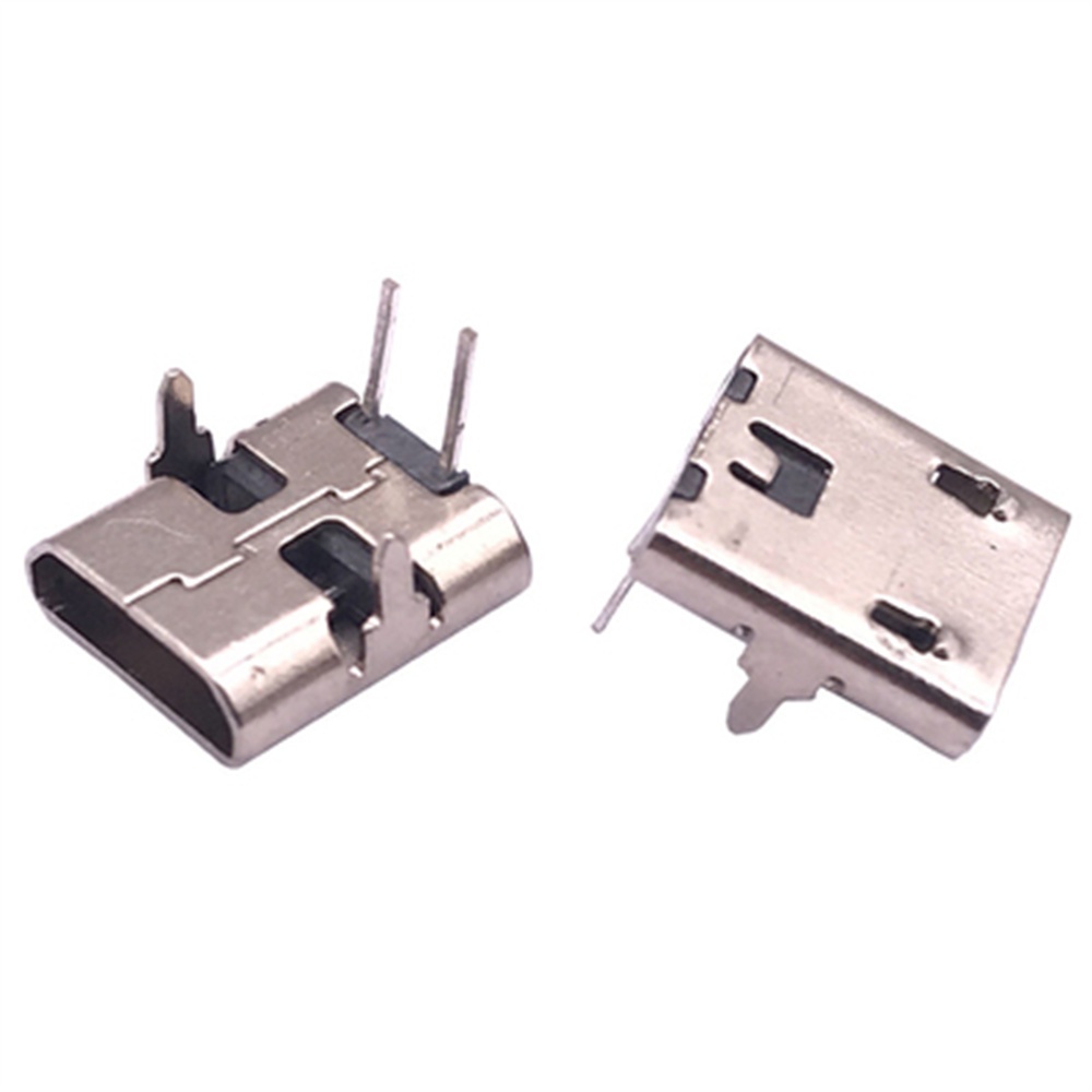 100pcs MICRO USB 2P Female Plug Mike 2PIN V8 Android Phone Plug Two-pin ...