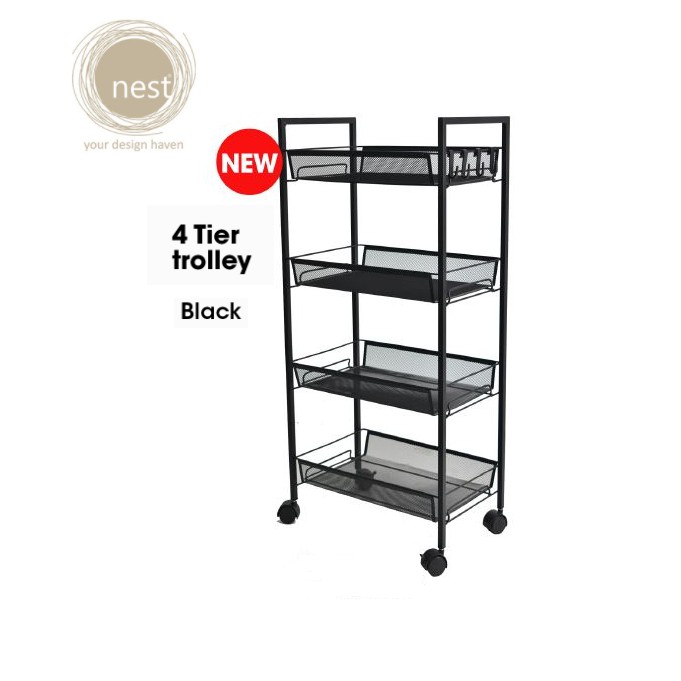 4 Tier Trolley with Wheels (Nest Brand) | Shopee Philippines