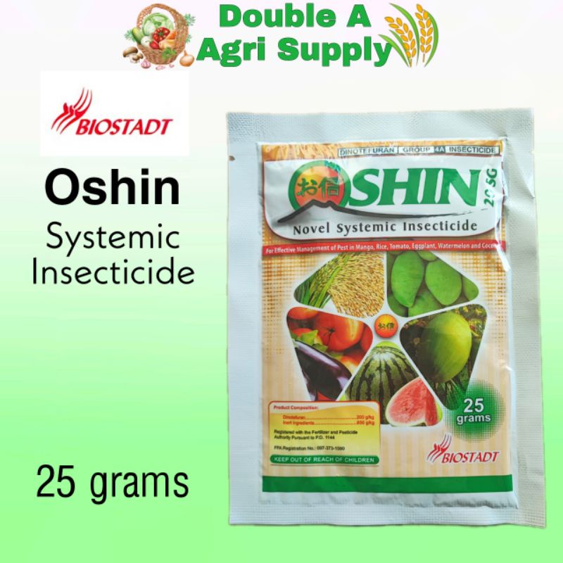 Oshin (Dinotefuran) Novel Systemic Insecticide 25 grams sachet | Shopee ...