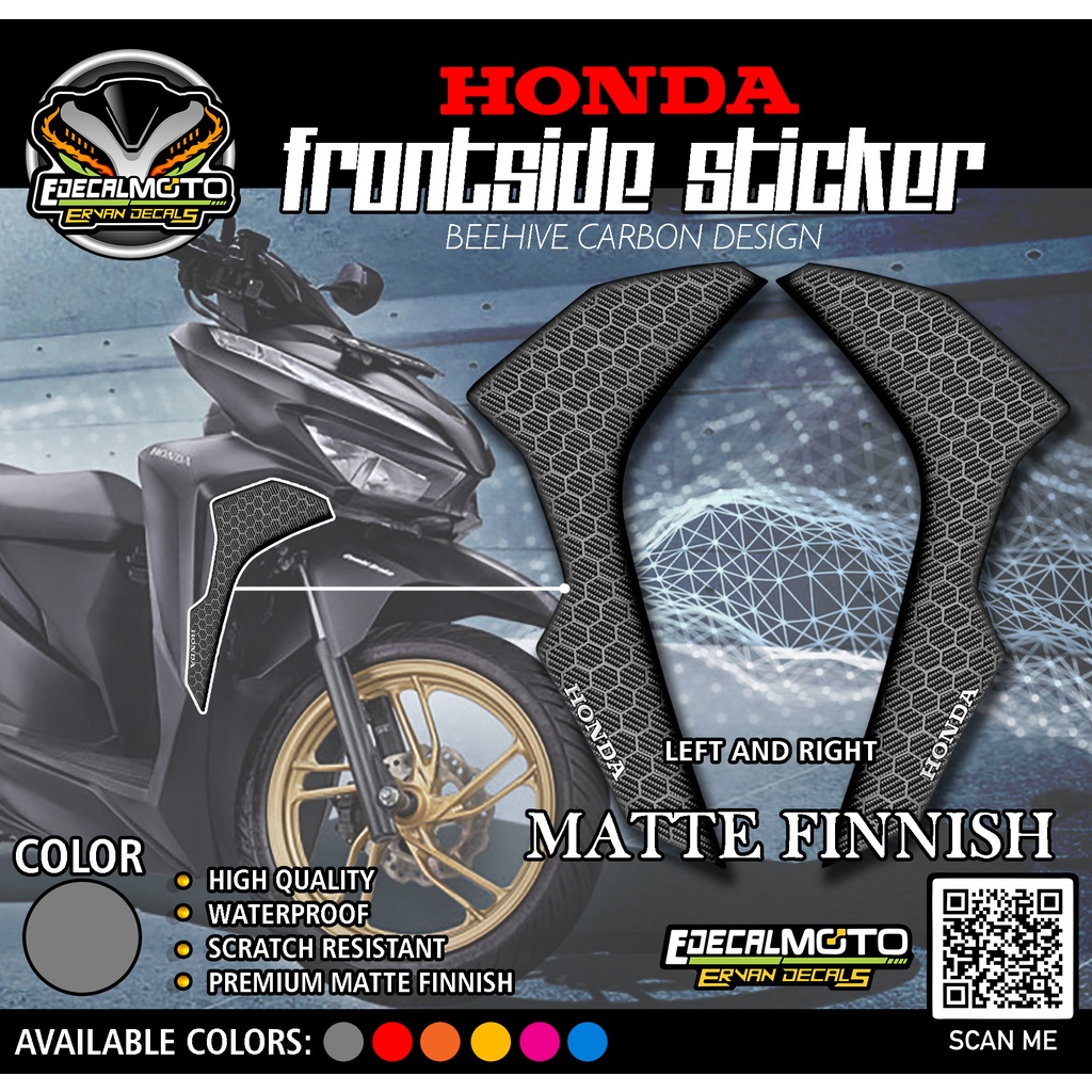 HONDA CLICK 125i / 150i FRONTSIDE STICKER MATTE FINNISH | Shopee ...