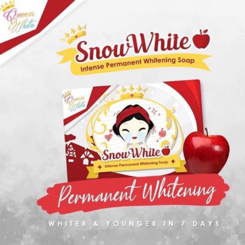 Queen White Snow White Soap effective whitening soap !!! | Shopee ...