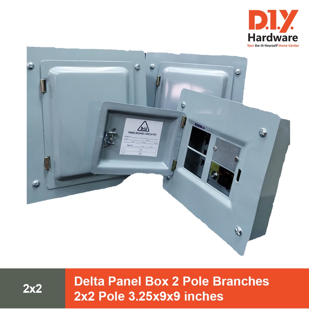 Delta Panel Box 2 Pole Branches 2x2 Pole 3.25x9x9 inches | Shopee ...