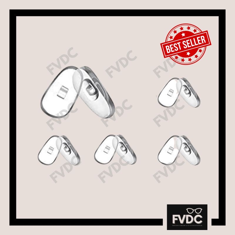 FVDC 5 PAIRS GENERIC NOSE PAD REPLACEMENT, STANDARD NOSEPAD FOR GLASSES ...