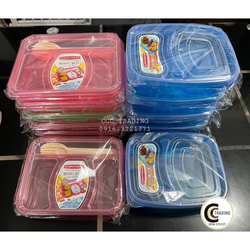 Sunnyware Bento Box / Lunch Box Plastic / Baunan (RANDOM COLOR ...