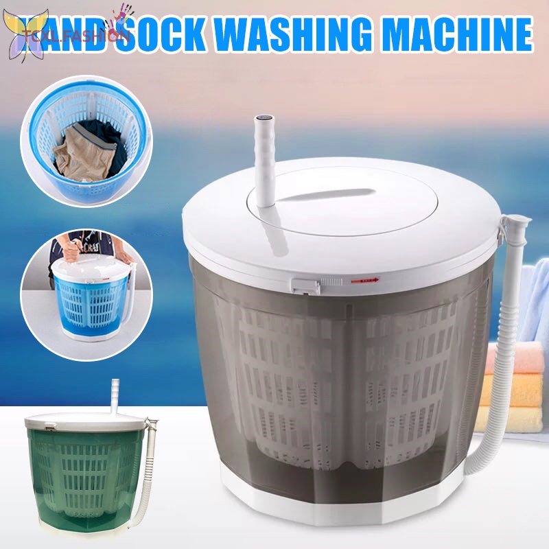 Mini Portable Compact Washing Machine 2 in 1 Hand-Operated Spin Dryer ...