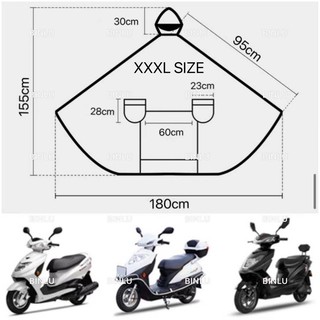 XXXL big size two person raincoat 2 person rain coat for motorcycle ...