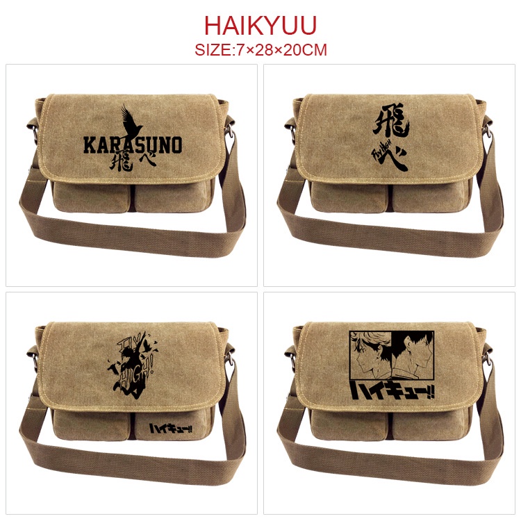 Anime Haikyuu Series Crossbody Bag for Unisex Youth for School or ...