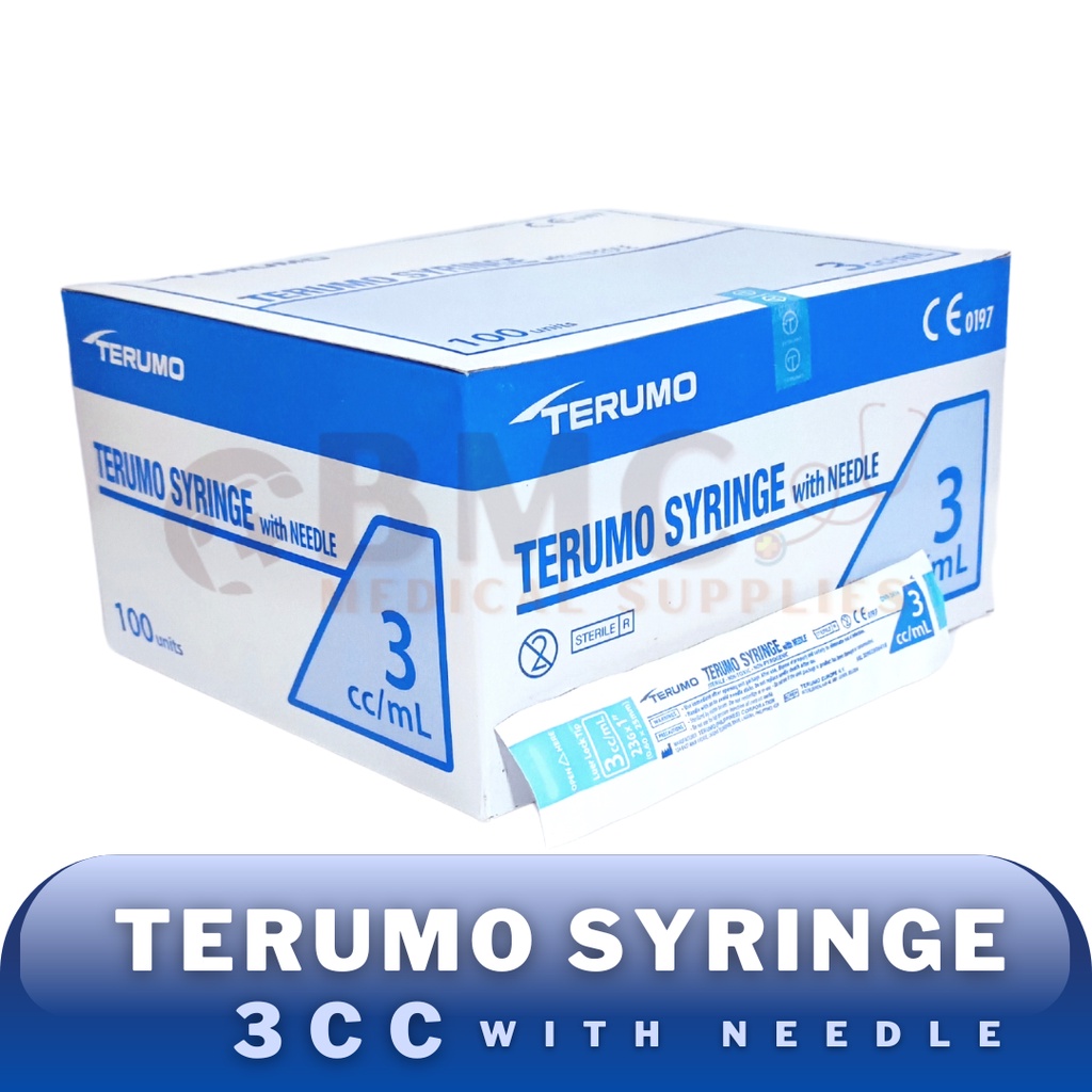 Terumo Syringe 3cc & 5cc - 1Box (100pcs) NEW PACKAGING | Shopee Philippines