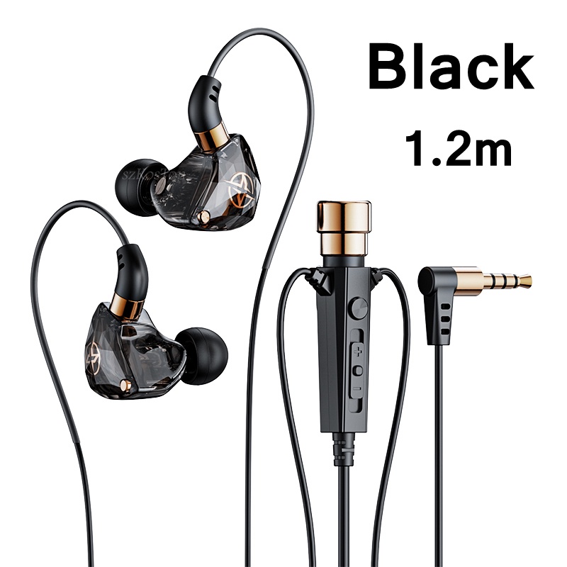 SPRISE New KT Wired Earphones With Microphone Deep Bass Dynamic Karaoke ...