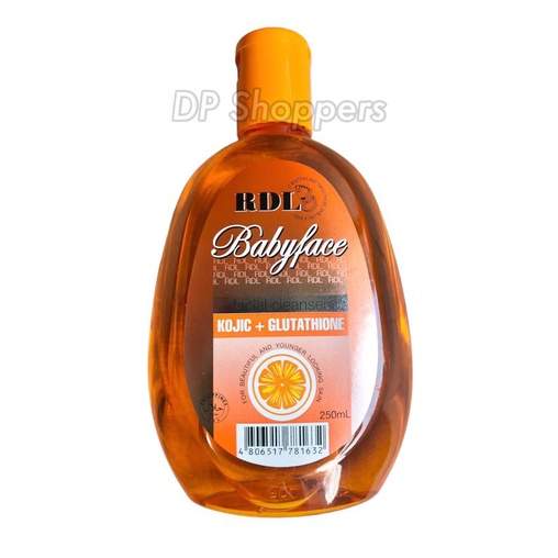 RDL BabyFace Facial Cleanser Kojic and Glutathione | Shopee Philippines