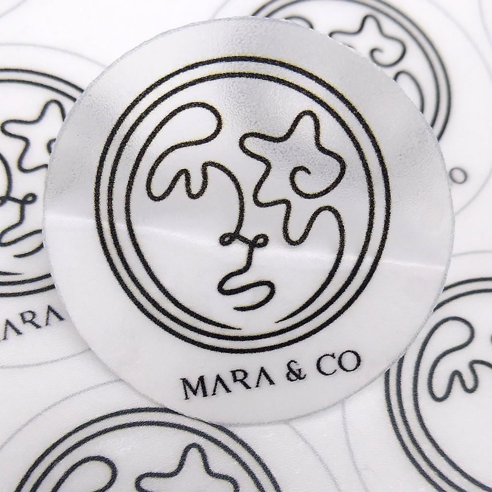 Customized Vinyl Transparent Glossy or Matte Finish Sticker (Waterproof ...