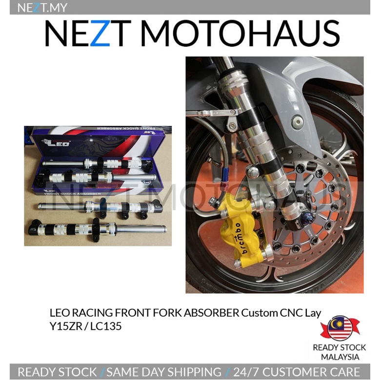 Leo Racing Front Absorber Fork Lay Depan Custom CNC Y15 / Y16 / LC135 ...