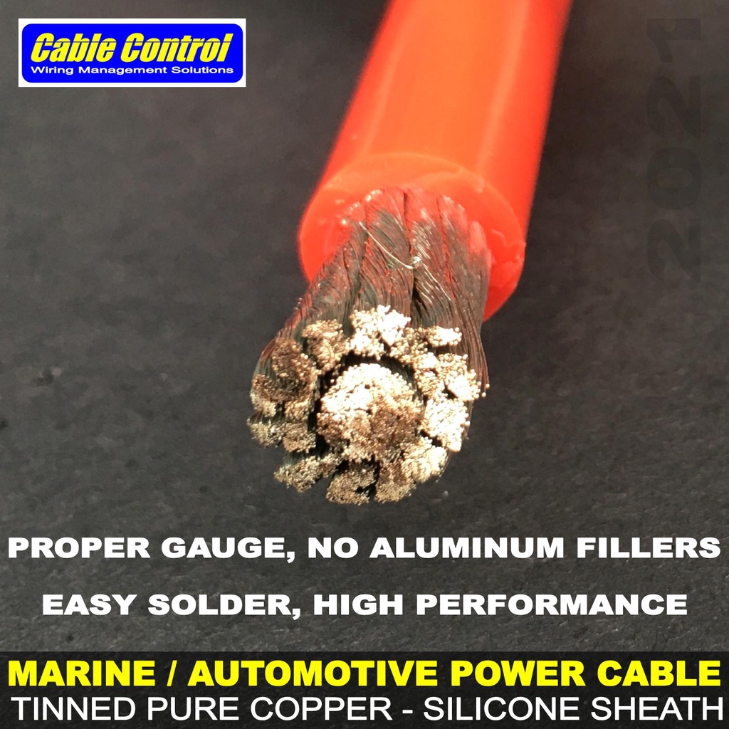Cable Control MARINE / AUTOMOTIVE Power Cable Tinned OFC Gauge 4 ...
