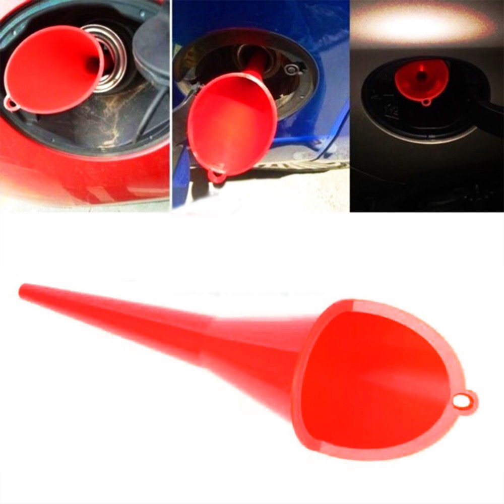 Long Neck Plastic Oil Pouring Funnel for Motorcycle Cars | Shopee ...