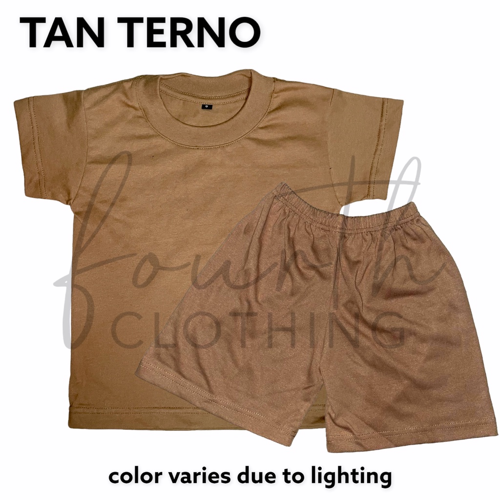 [KIDS TERNO] Plain Crew Neck Shirt and Short for Kids Pro Club Inspired ...