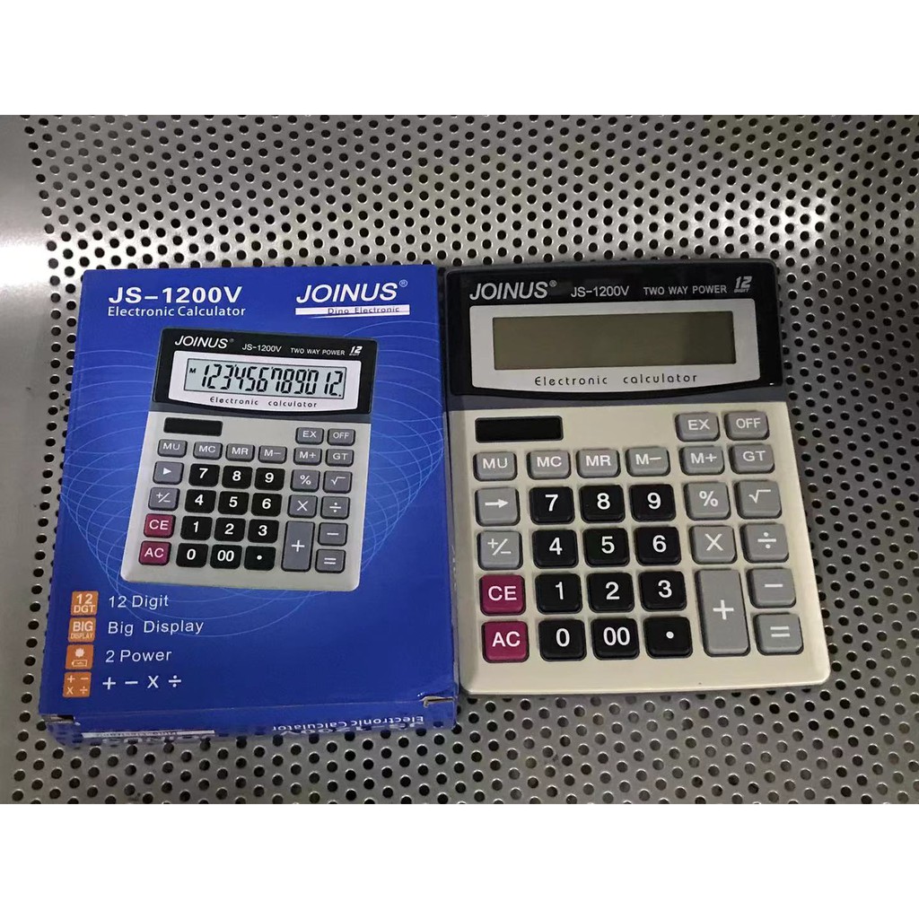 MAPLE SHOP's Electronic Calculator 12 Digits Dino Electronic TWO WAY ...