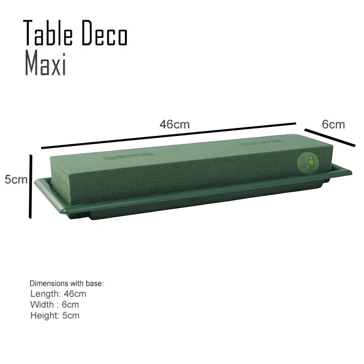 OASIS Floral Foam for fresh flower arrangement with plastic base, Table ...