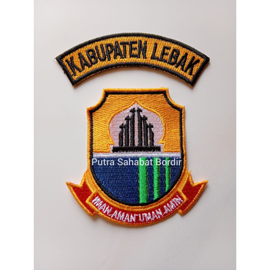 1 Set of Lebak Regency Government Embroidered Logos | Shopee Philippines