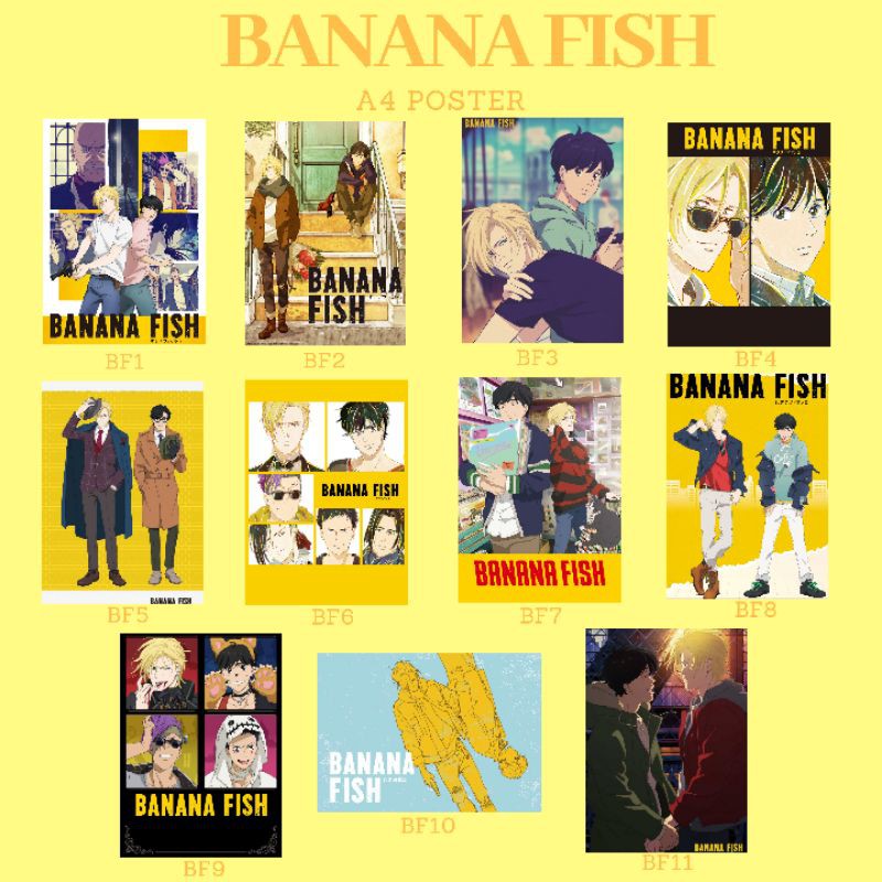 Banana Fish BL ANIME A4 POSTER | Shopee Philippines