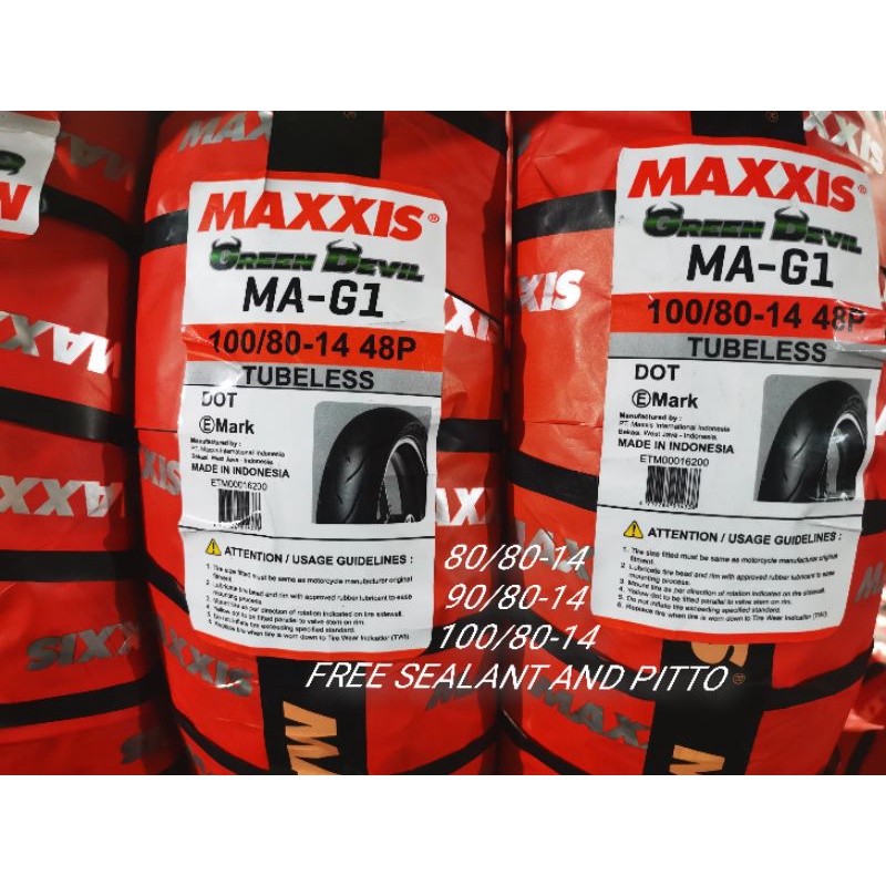 MAXXIS TIRE GREEN DEVIL MA-G1 80/80-14/90/80-14/100/80-14/110-80/14/140 ...