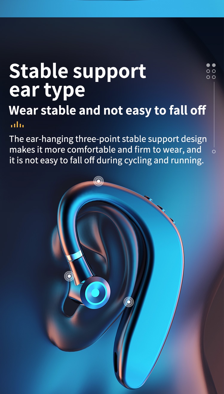 S109 Bluetooth 5.0 Business Headphones Noise Canceling HD Microphone ...