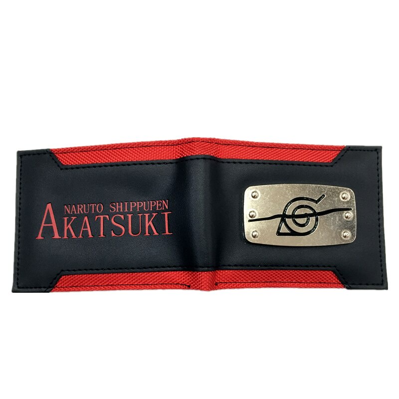 Naruto Akatsuki Pu Leather Card Wallet Anime Cartoon Coin Purse for Boy ...