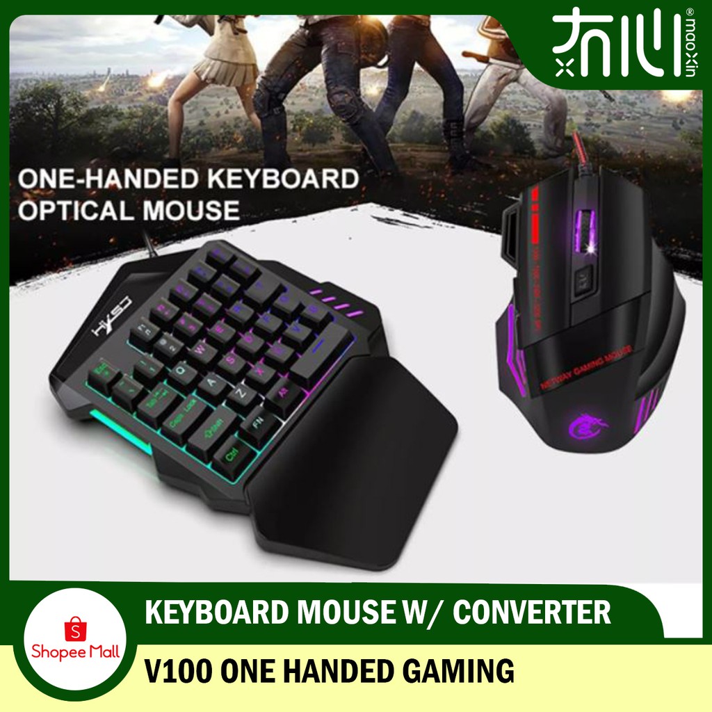 MX MALL G508" / G506" One-Handed Gaming Keyboard With Mouse & Converter | Shopee Philippines