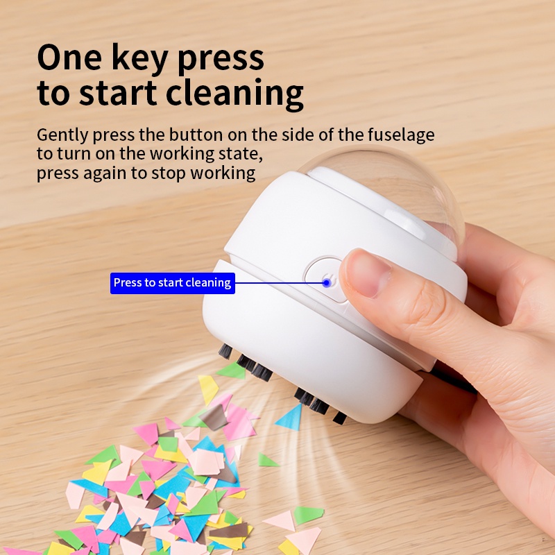 Deli Cordless Desk Cleaner Mini Vacuums Desktop Cleaners For Pc Laptop ...