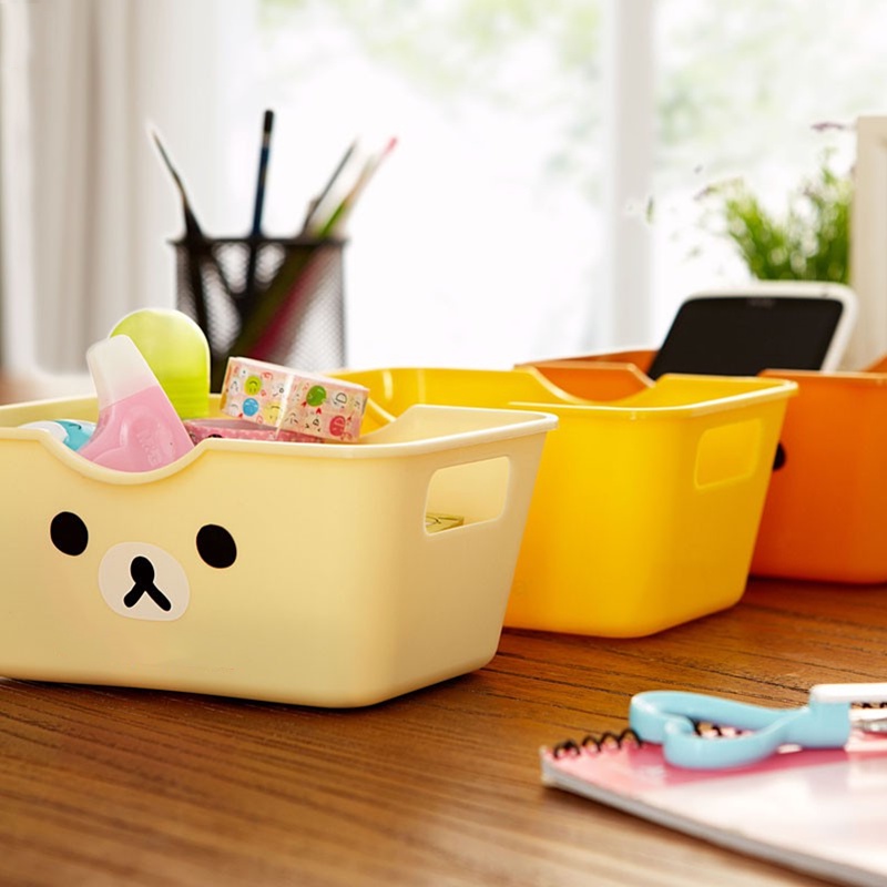 MINI CUTE CARTOON DESKTOP STORAGE BOX OFFICE DESK ORGANIZER | Shopee ...