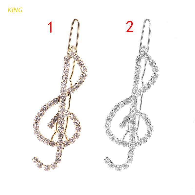 KING Women Elegant Classical Music Note Treble Clef Shape Hair Clips ...