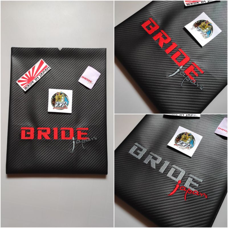 BRIDE japan motorcycle seat cover free etiquette & sticker | Shopee ...