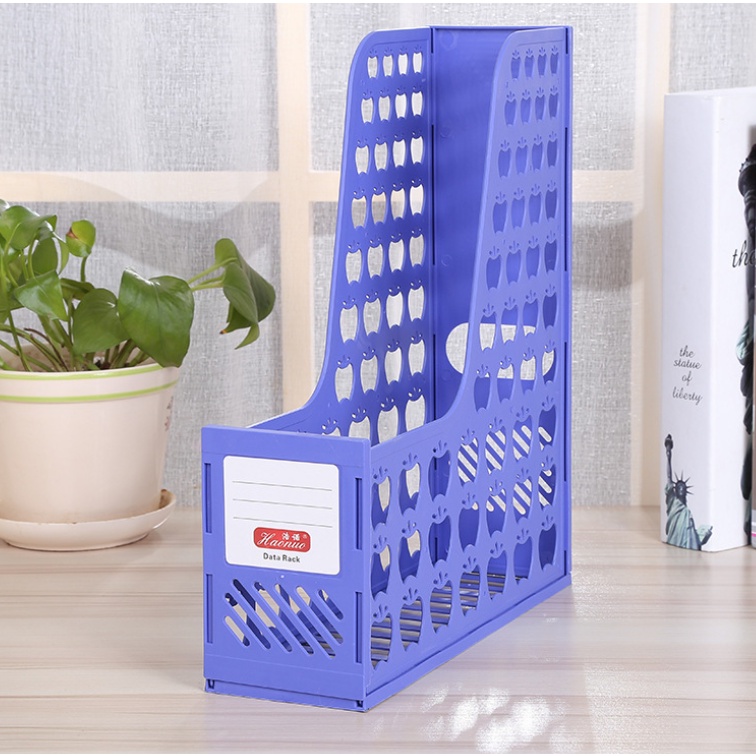 Book Office Paper Desk Storage Bookshelf Folder Box Organizer Single ...