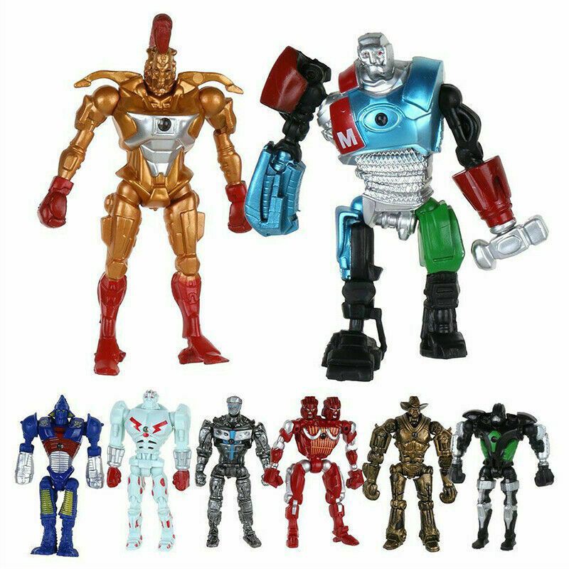 8x Real Steel Movie Atom Noisy Boy Midas Twin Cities Zeus PVC Action ...