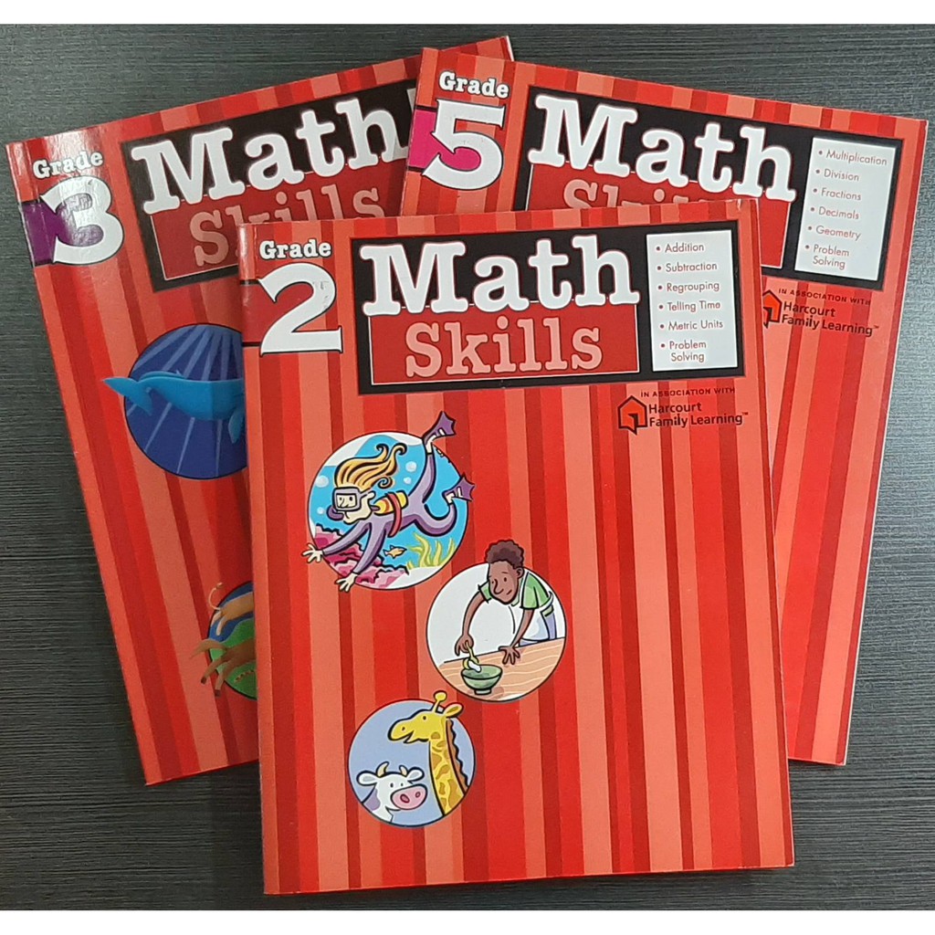 Math Skills Book for Grades 2, 3, and 5 | Shopee Philippines