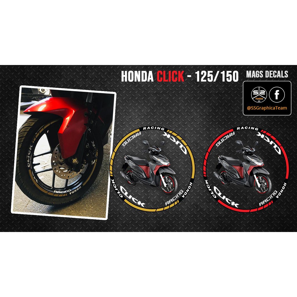 Honda Click v1 and v2 (Game Changer) Mags Decals - Racing Series ...