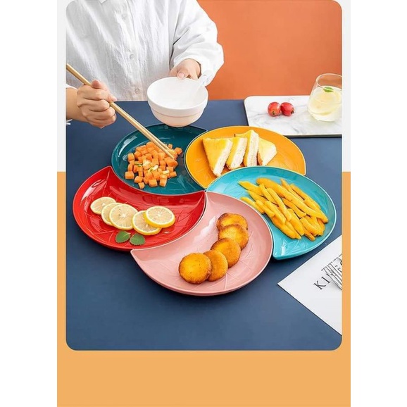 Ss1269 Moon Plate Platter (1 Set 5 Pieces) | Shopee Philippines