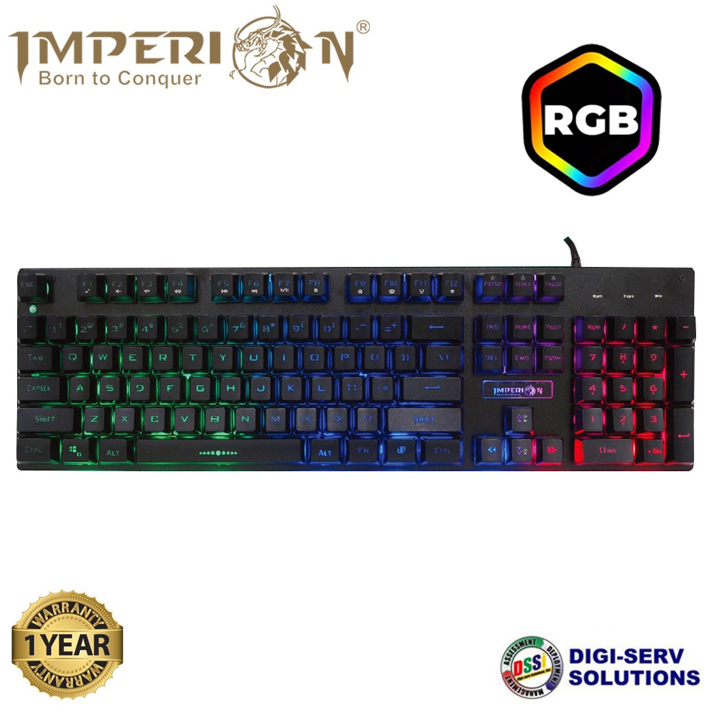 Imperion KG – S10B Sledgehammer Gaming Keyboard, 10 Mecha-membrane 104 ...