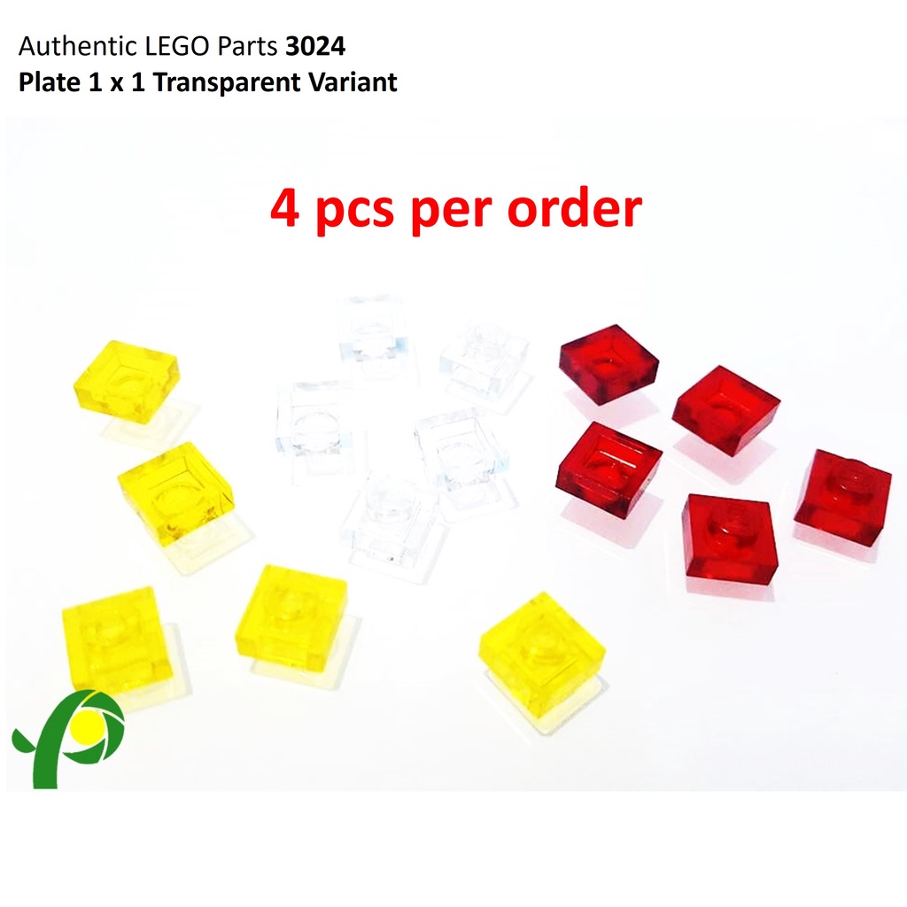 LEGO Parts 3024 Plate 1x1 Transparent | Shopee Philippines