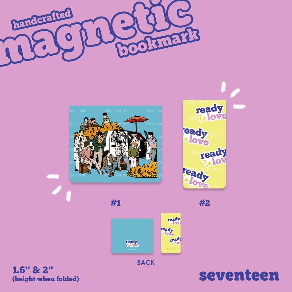 SVT READY TO LOVE Ver. - HANDCRAFTED MAGNETIC BOOKMARK | Shopee Philippines