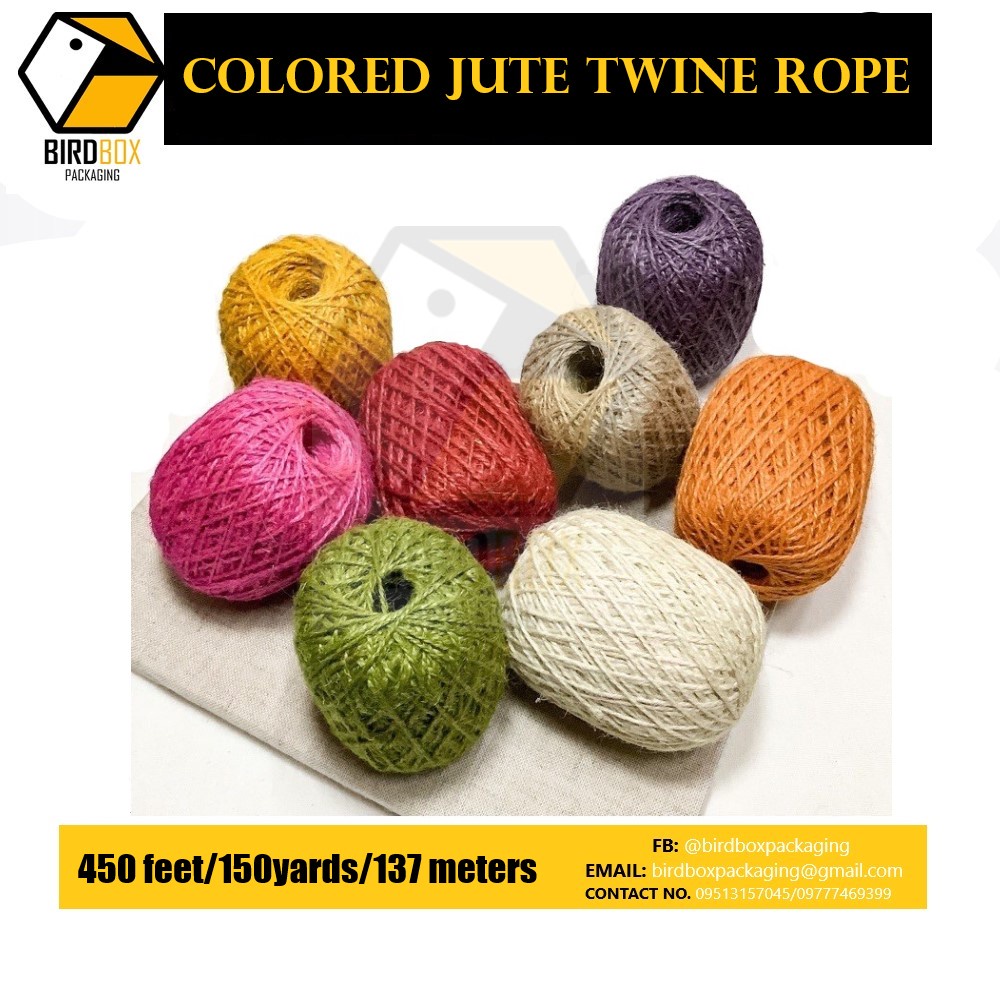 Birdbox Colored Jute String (450 feet/ 137 meters / 150 yards) | Shopee ...