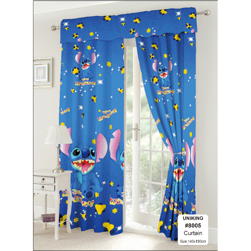 Lilo Stitch Curtain Sale for Window Bedroom Cartoon Home Decorating ...