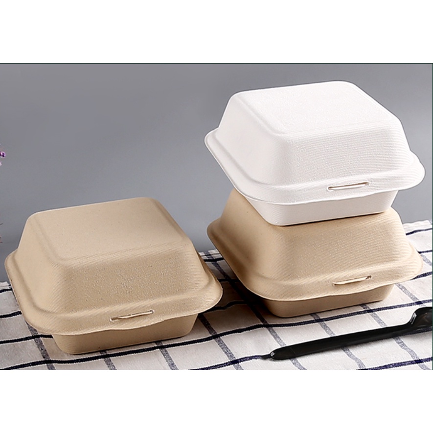 [COD] Clamshell burger box cake box takeout container 10PCS | Shopee ...