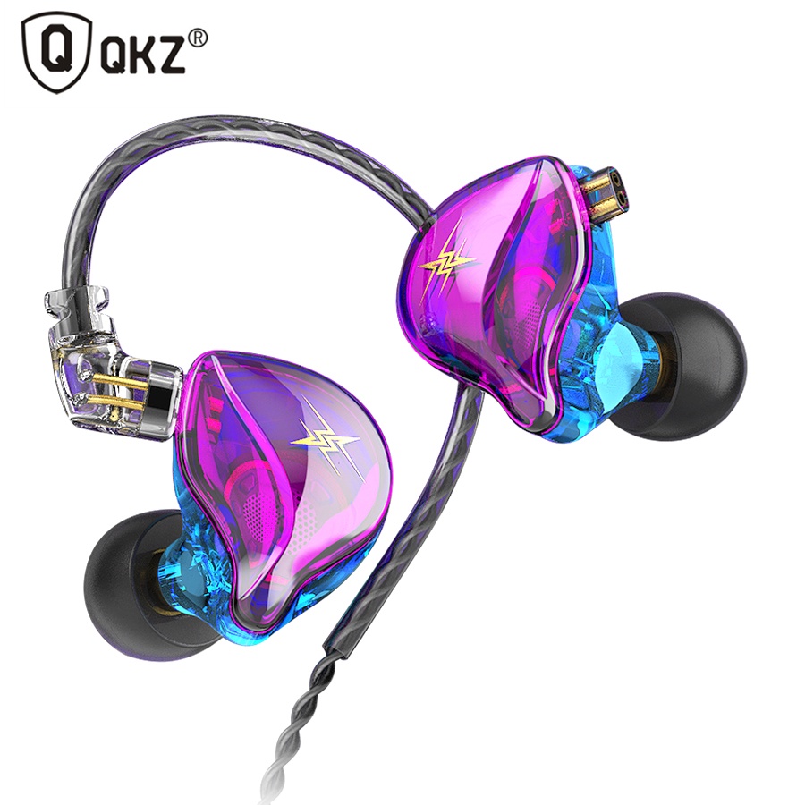 QKZ ZXT 1 Dynamic HIFI Bass Earbuds In Ear Monitor Earphone Sport Noise ...
