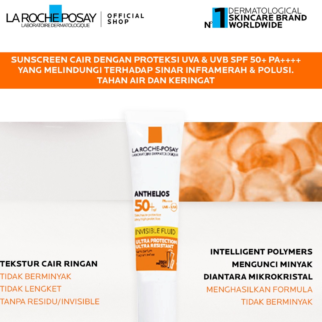 (Code Of Goods 836) La Roche Posay Anthelios Fluid SPF 50+ PA++++ 15ml ...