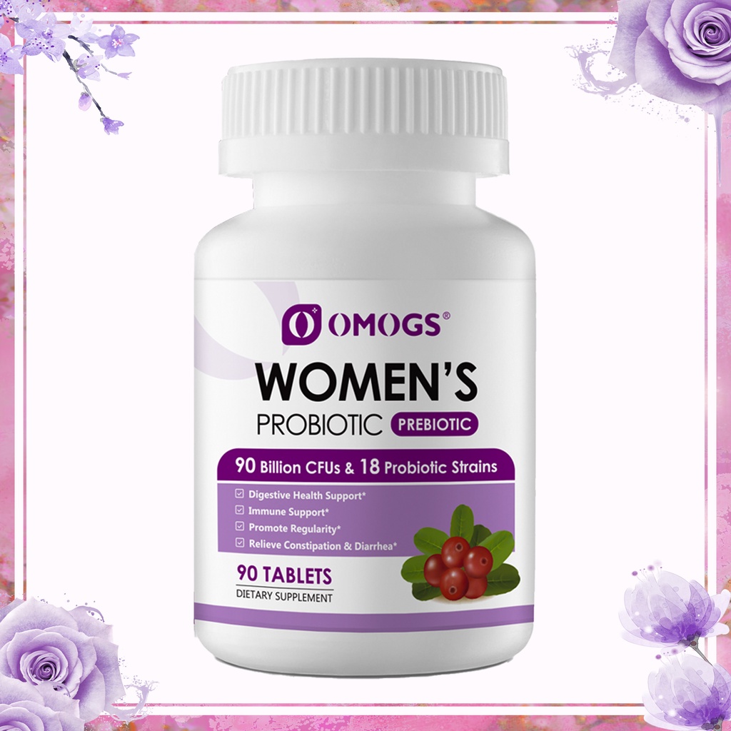 OMOGS Authentic-Probiotics for women-Healthsupplement-3 prebiotics-90 ...