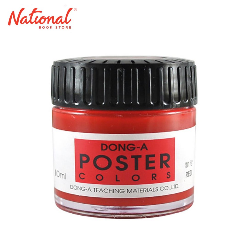 Dong-A Poster Color 10 ml, Red National Book Store | Shopee Philippines